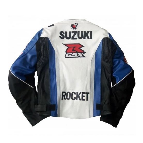 Suzuki Yoshimura Motorcycle Leather Racing Jacket - Moto Bike Jacket