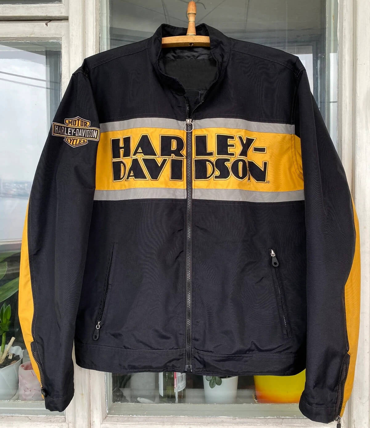 Black Harley Davidson Motorcycle Vintage Riding Jacket - Moto Bike Jacket