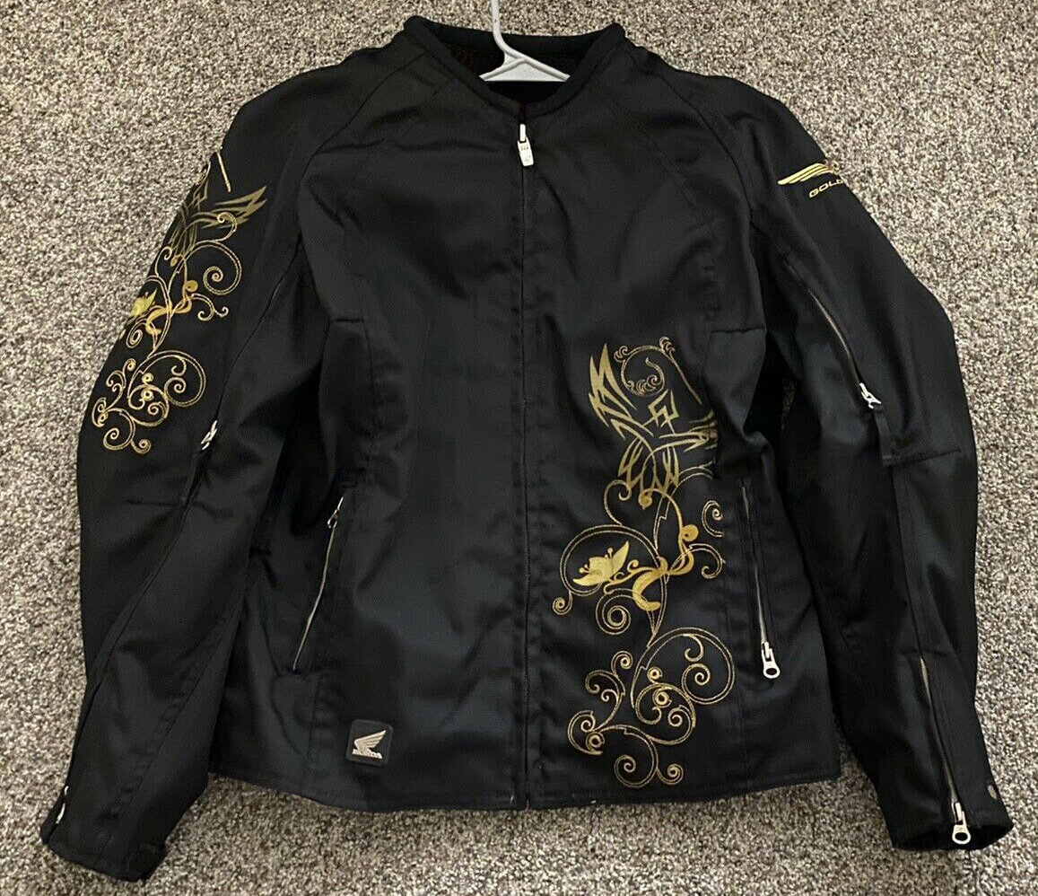 Black Honda Goldwing Motorcycle Racing Textile Jacket - Moto Bike Jacket