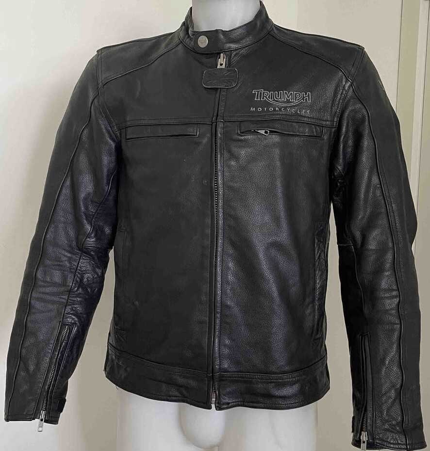 Triumph Motorcycle Black Racing Leather Jacket - Moto Bike Jacket