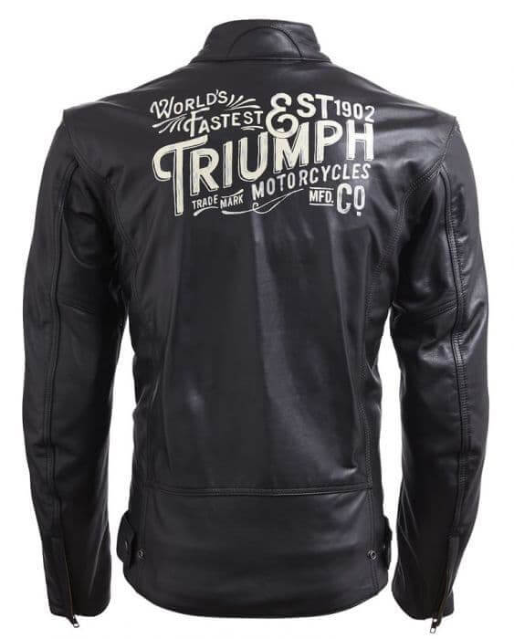 Triumph Motorcycle Racing Black Leather Jacket - Moto Bike Jacket